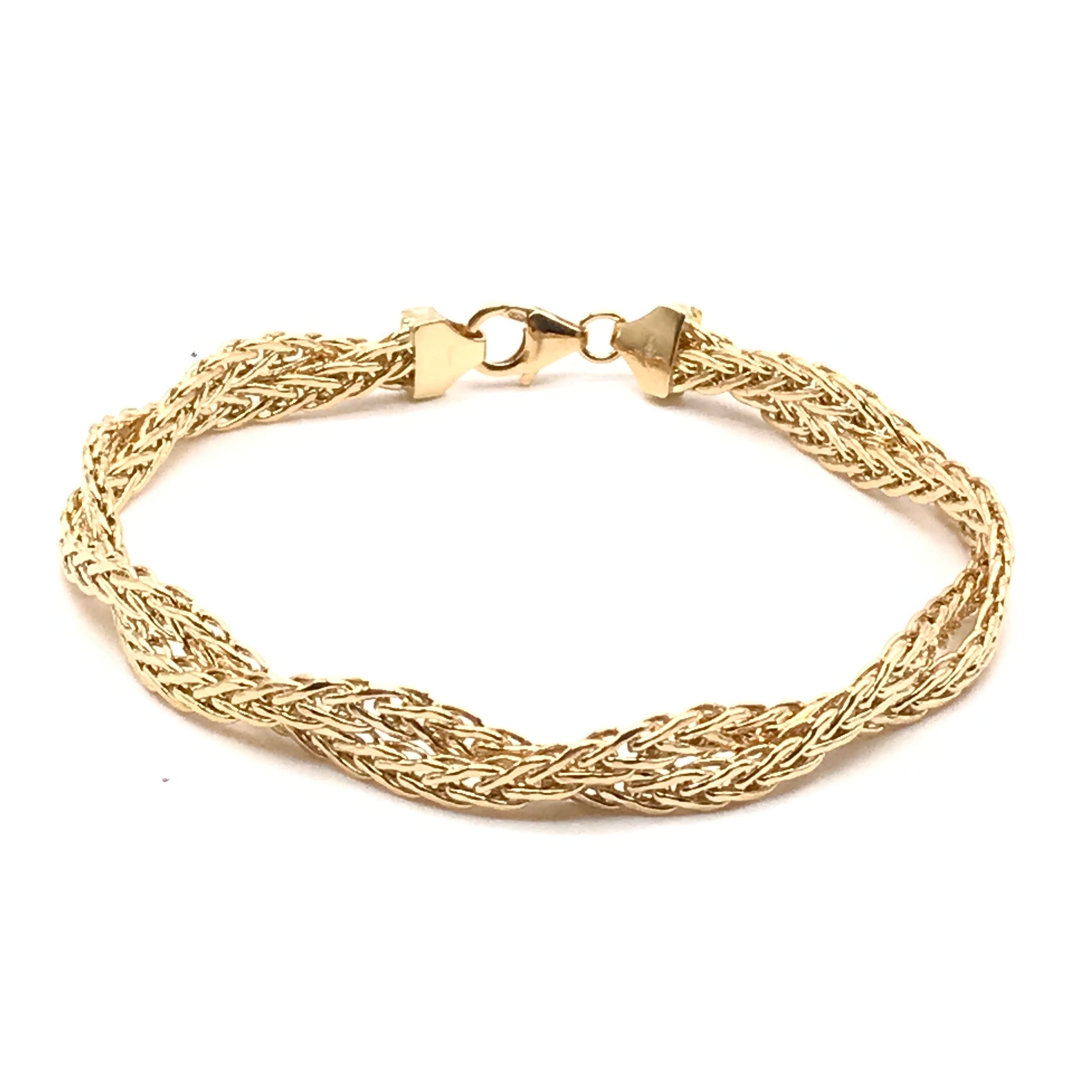 18K GOLD FASHION CHAIN BRACELET - HANDMADE IN ITALY – Gea Jewelry