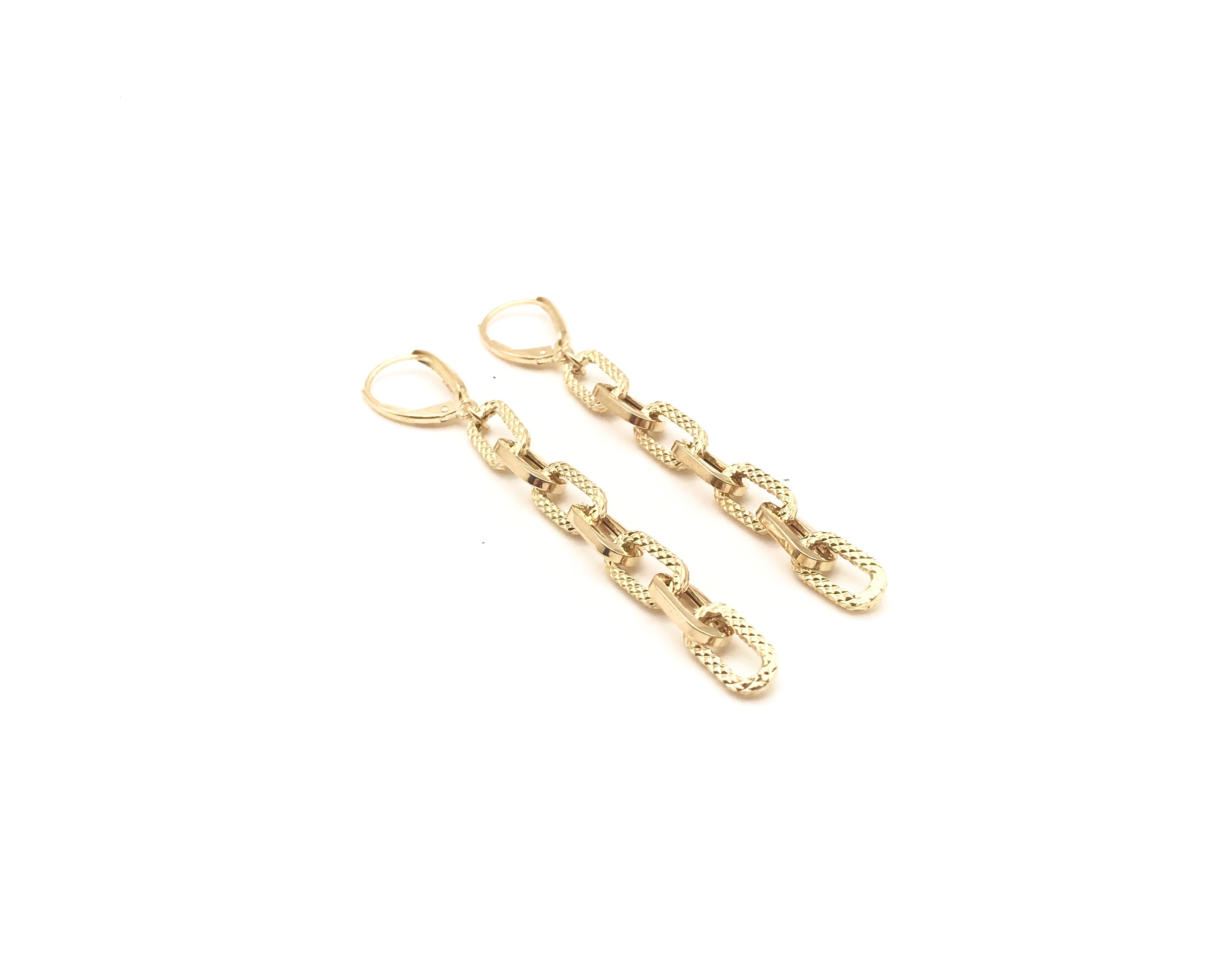 18K GOLD MANTELLO DROP EARRINGS - HANDMADE IN ITALY – Gea Jewelry